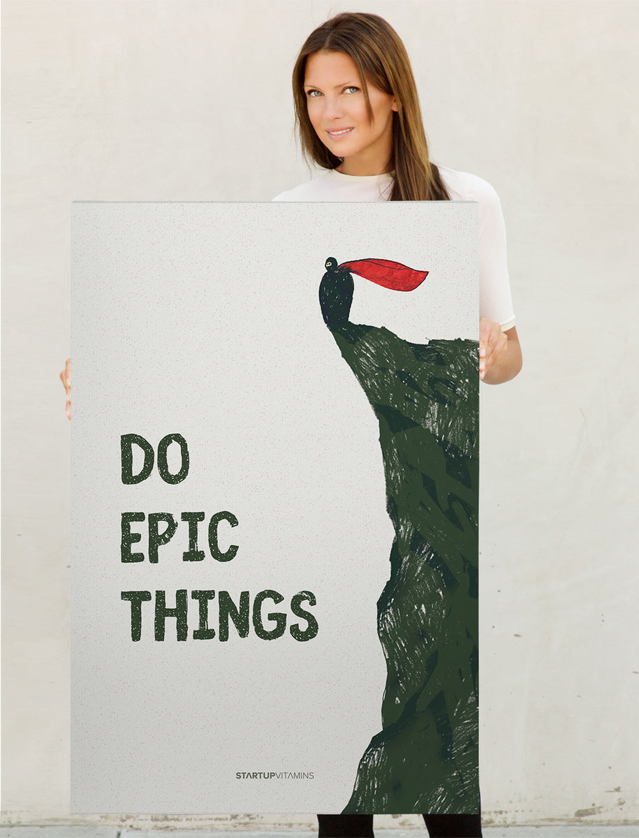 Buy inspirational canvas "Do Epic Things" - Startup Vitamins