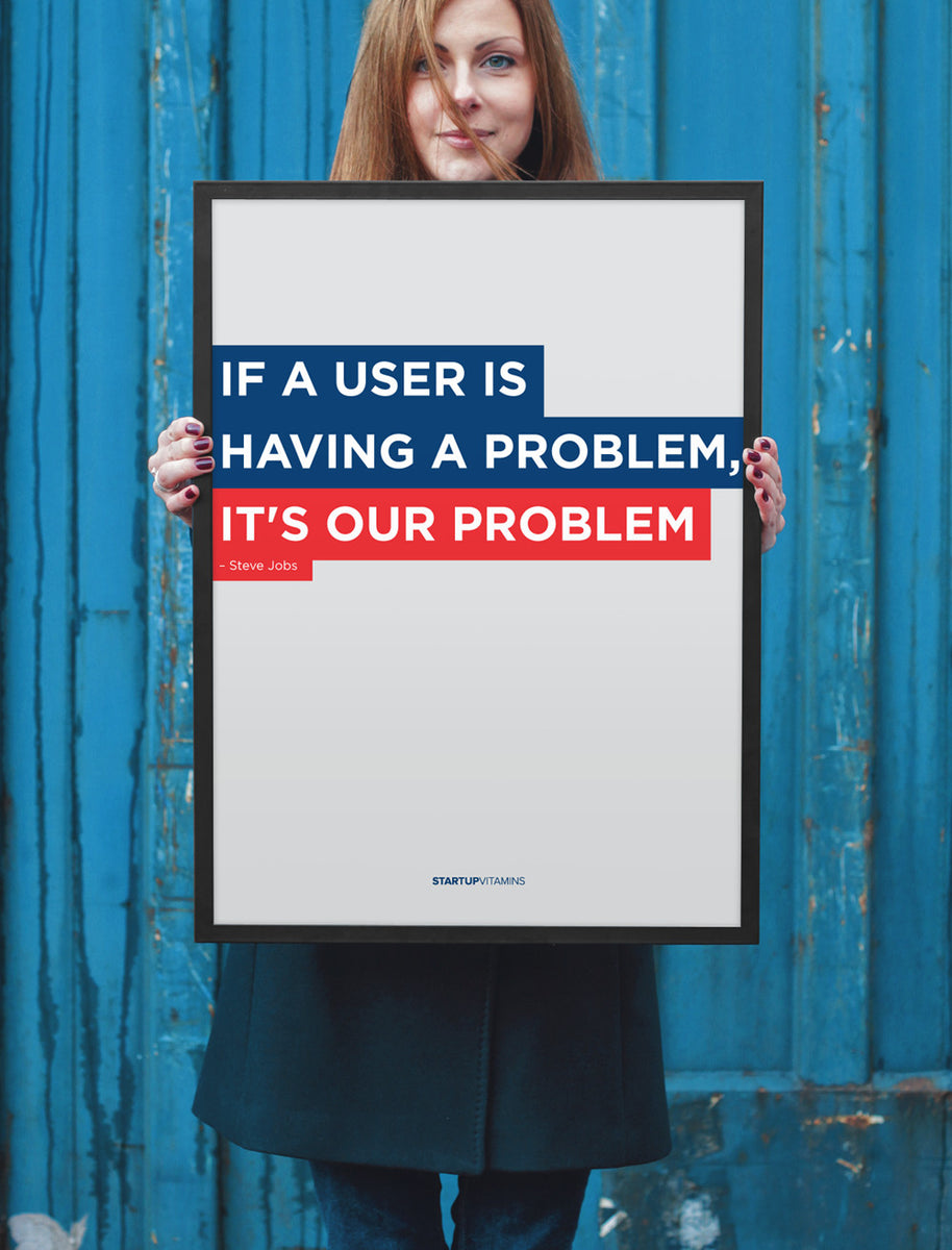 Motivational Poster "It's our problem" – Startup Vitamins