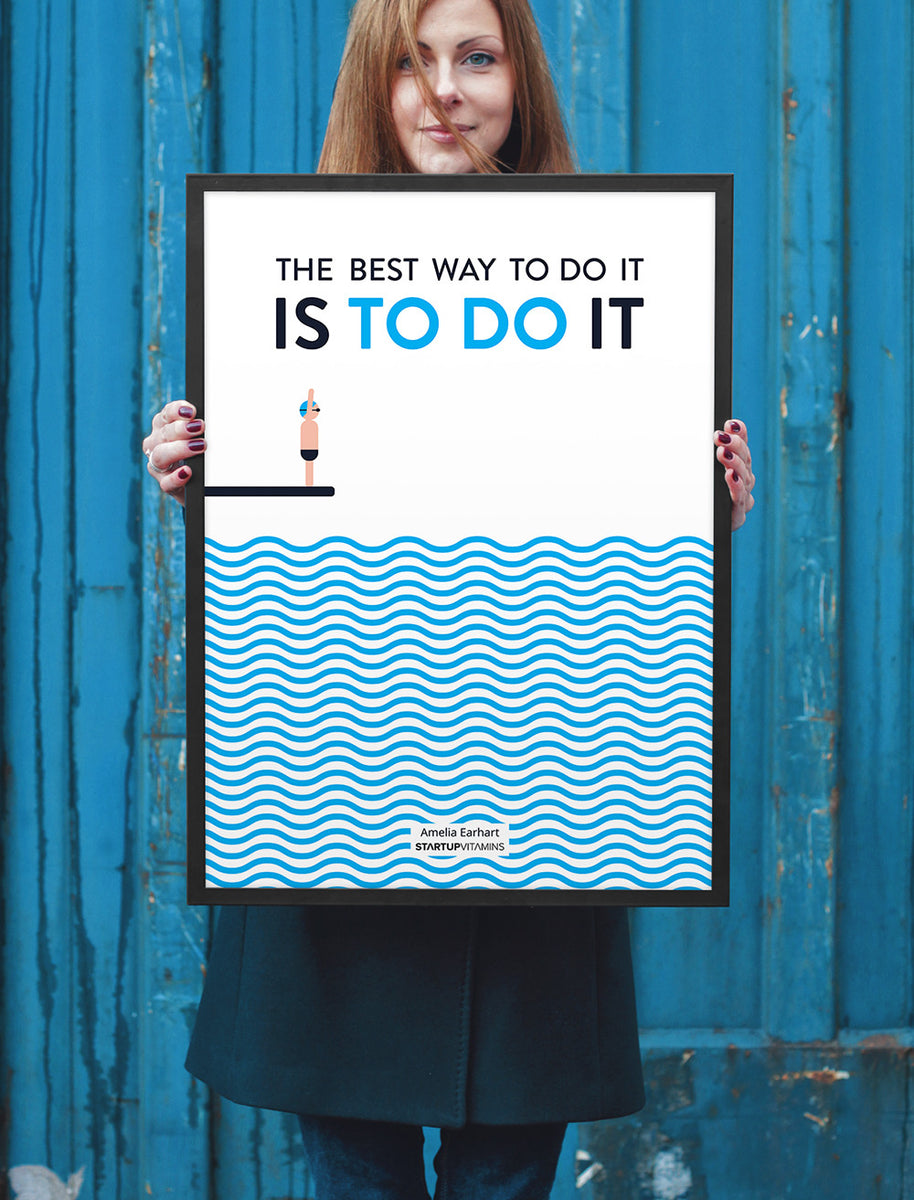 Buy Motivational Poster "The best way..." - Startup Vitamins